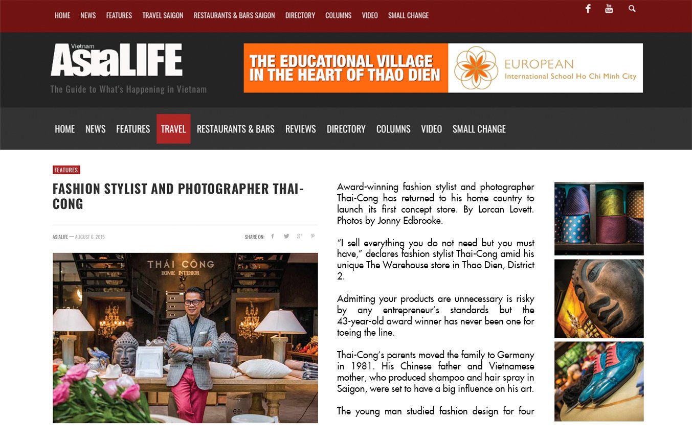 Fashion Stylist and Photographer Thai-Cong - THÁI CÔNG Interior Design ...