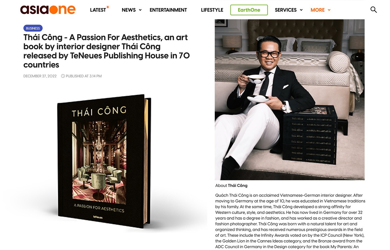 Thái Công - A Passion For Aesthetics, an art book by interior designer ...
