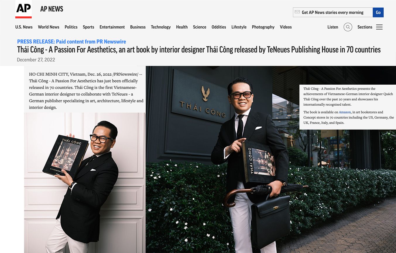 Thái Công - A Passion For Aesthetics, an art book by interior designer ...