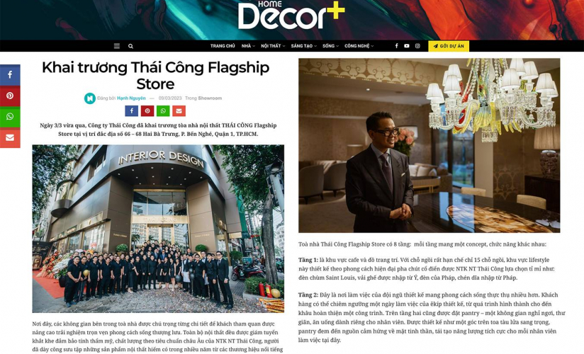 Thái Công ra mắt bộ sưu tập tại tòa nhà Thái Công - THÁI CÔNG Interior ...